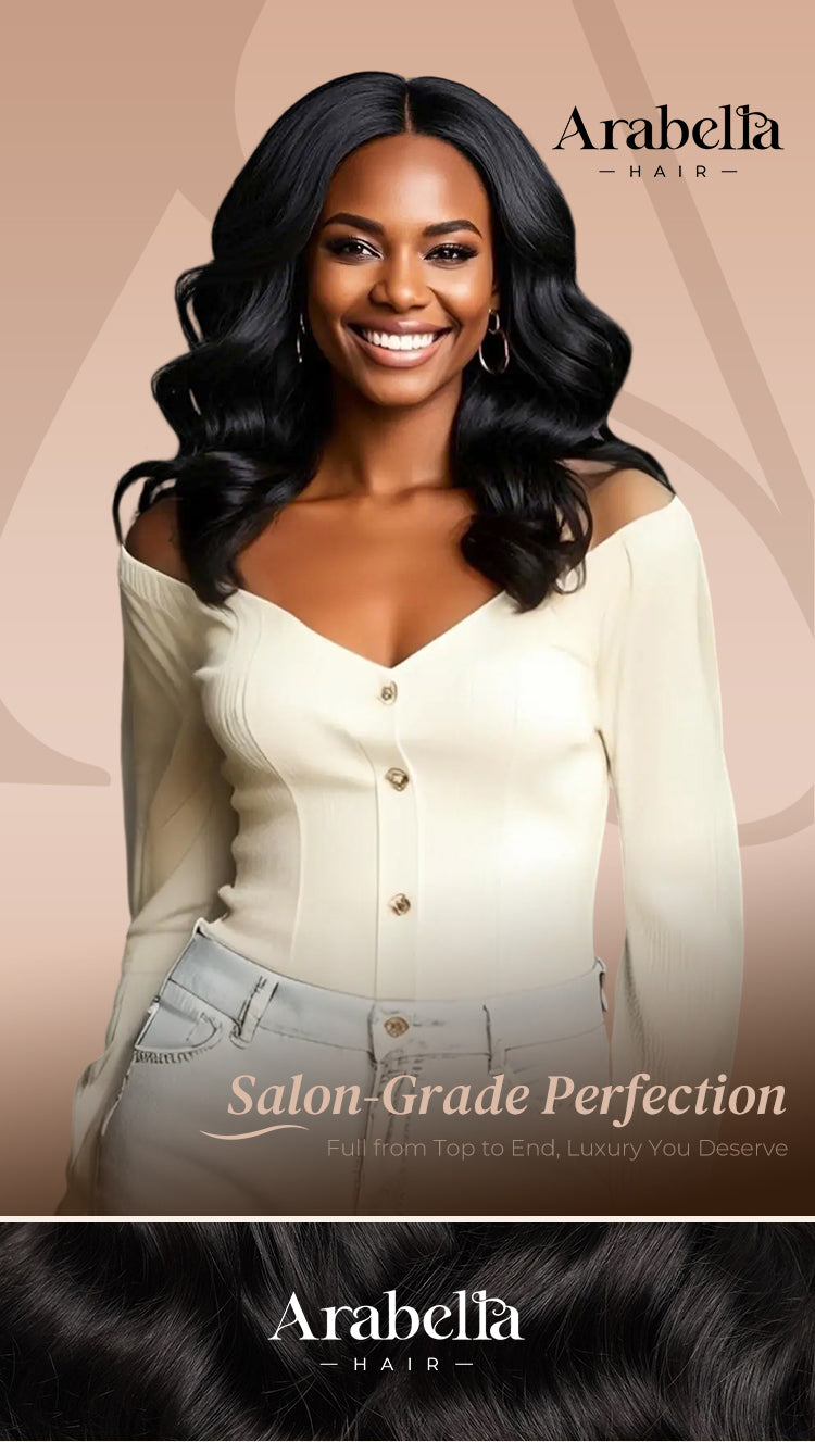 Arabella 6x5 invisible knots Glueless Loose Body Wave Wig Pre-cut Lace