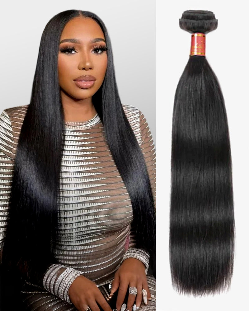 {12A 1Pc} Straight Unprocessed Virgin Brazilian 1 Piece 12A Grade Hair