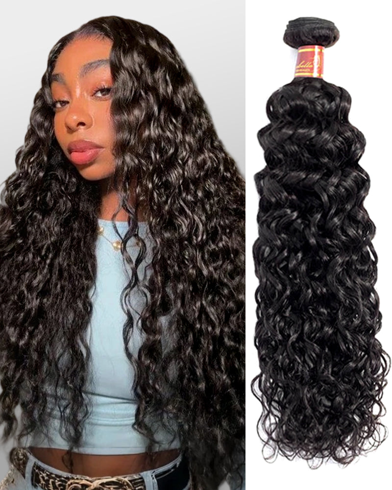 {12A 1Pc} Water Wave Unprocessed Virgin Brazilian 1 Piece 12A Grade Ha