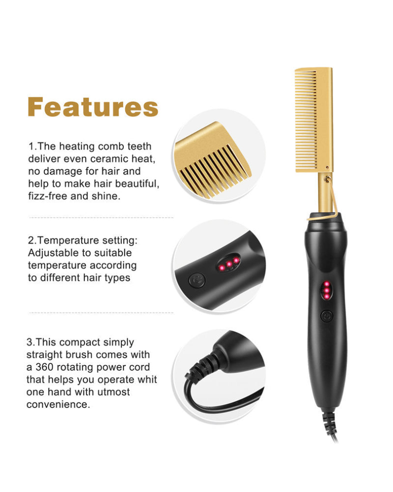 Arabella Simple Home Wig Care Electric Perm Comb – Arabella Hair