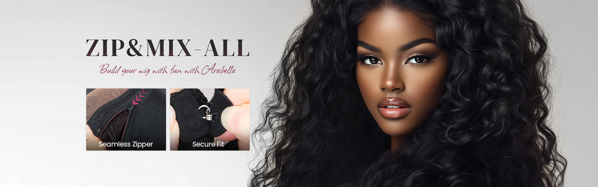 Zip Up Wigs – Arabella Hair